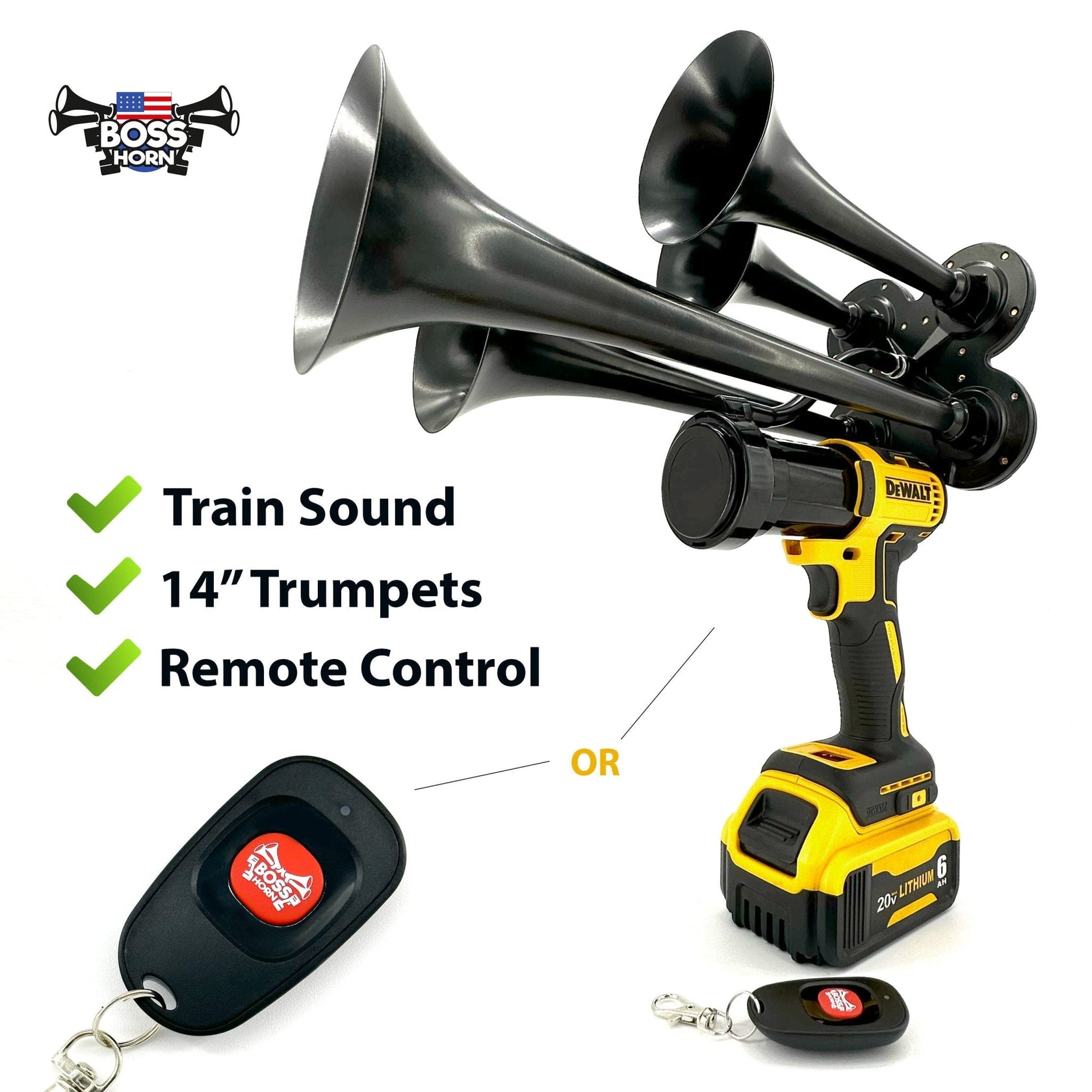 DeWalt Train Horn 20v | DeWalt Drill Train Horn | Remote Control