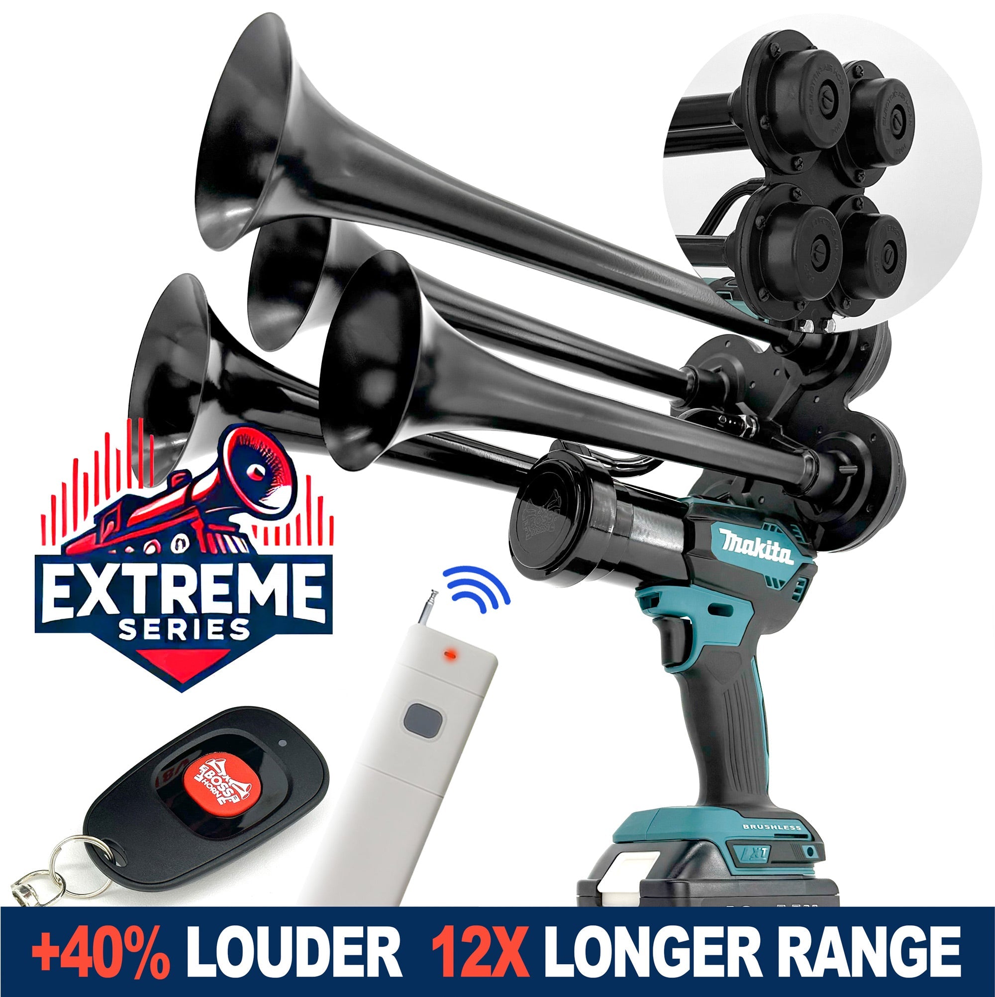 Makita Train Horn 18v - Extreme Loud Air Horn with Remote