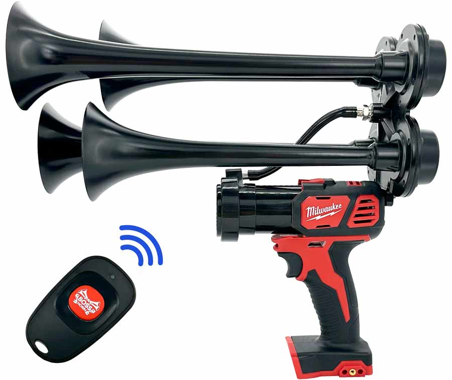 Milwaukee Train Horn M18 - Extreme Loud Air Horn with Remote