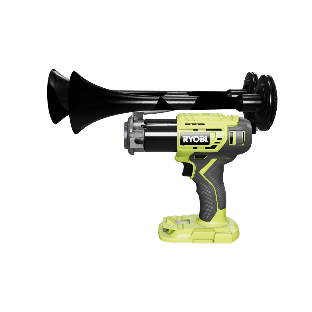 Ryobi Train Horn Gun with Dual Trumpets