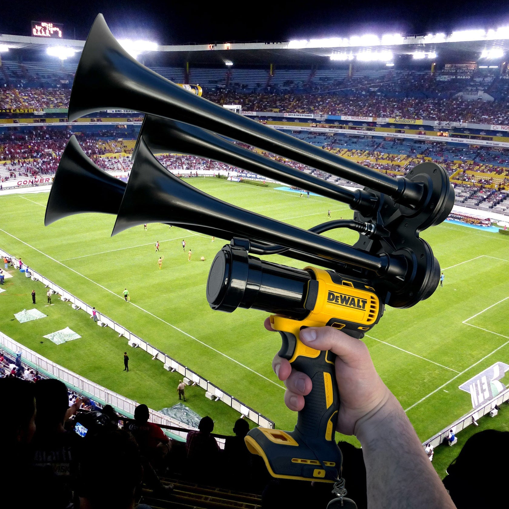 DeWalt Train Horn 20V - Extreme Series - 4 metal trumpets